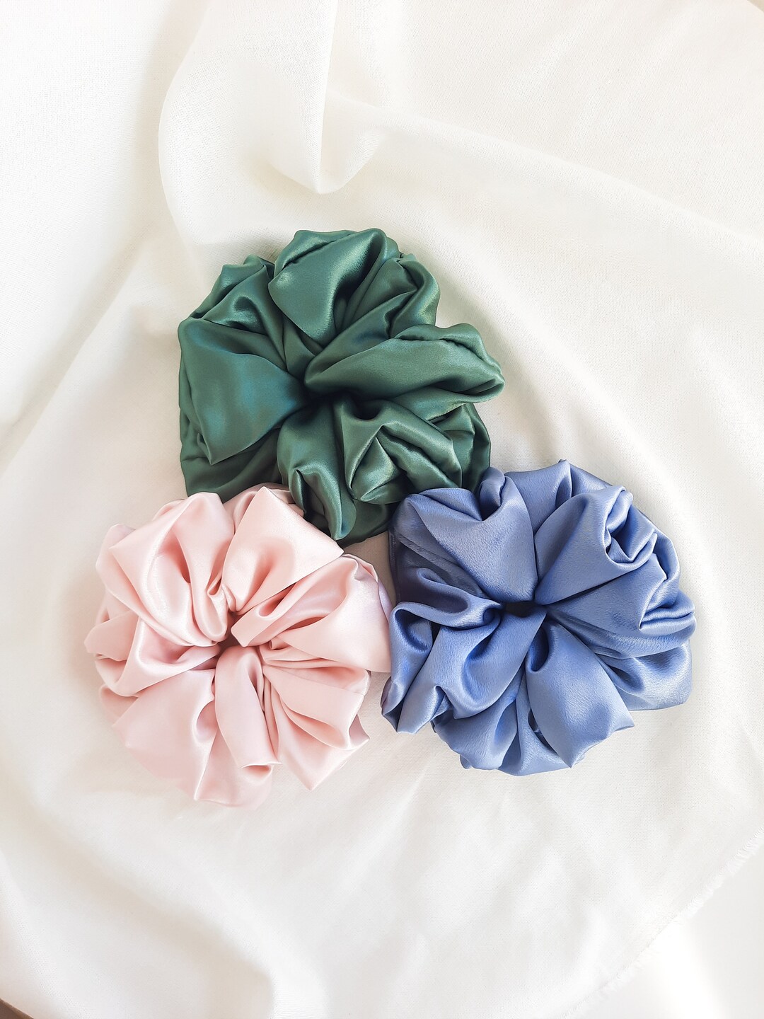 XL Satin Scrunchies, Extra Large Hair Scrunchies, Giant Scrunchies ...