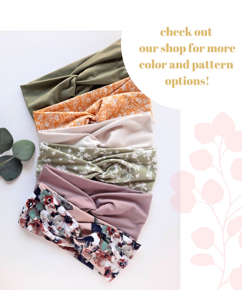 Rib Knit Wide Headbands | Stretch Headbands for Women, Neutral Wide ...