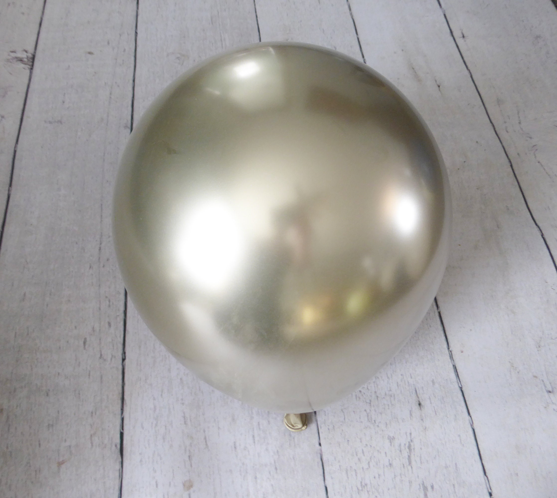 5 or 12 Kalisan Mirror White Gold Latex Balloons 10 Pack - Etsy