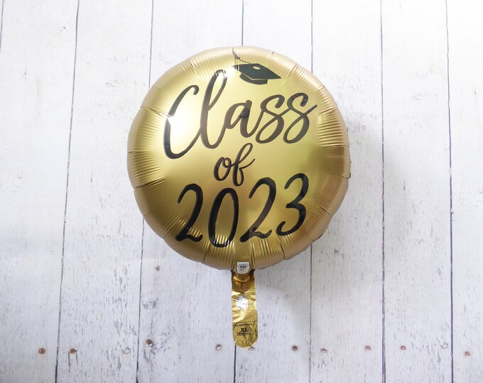 18 Anagram Satin Infused Graduation Class of 2023 Gold Foil/ Mylar ...