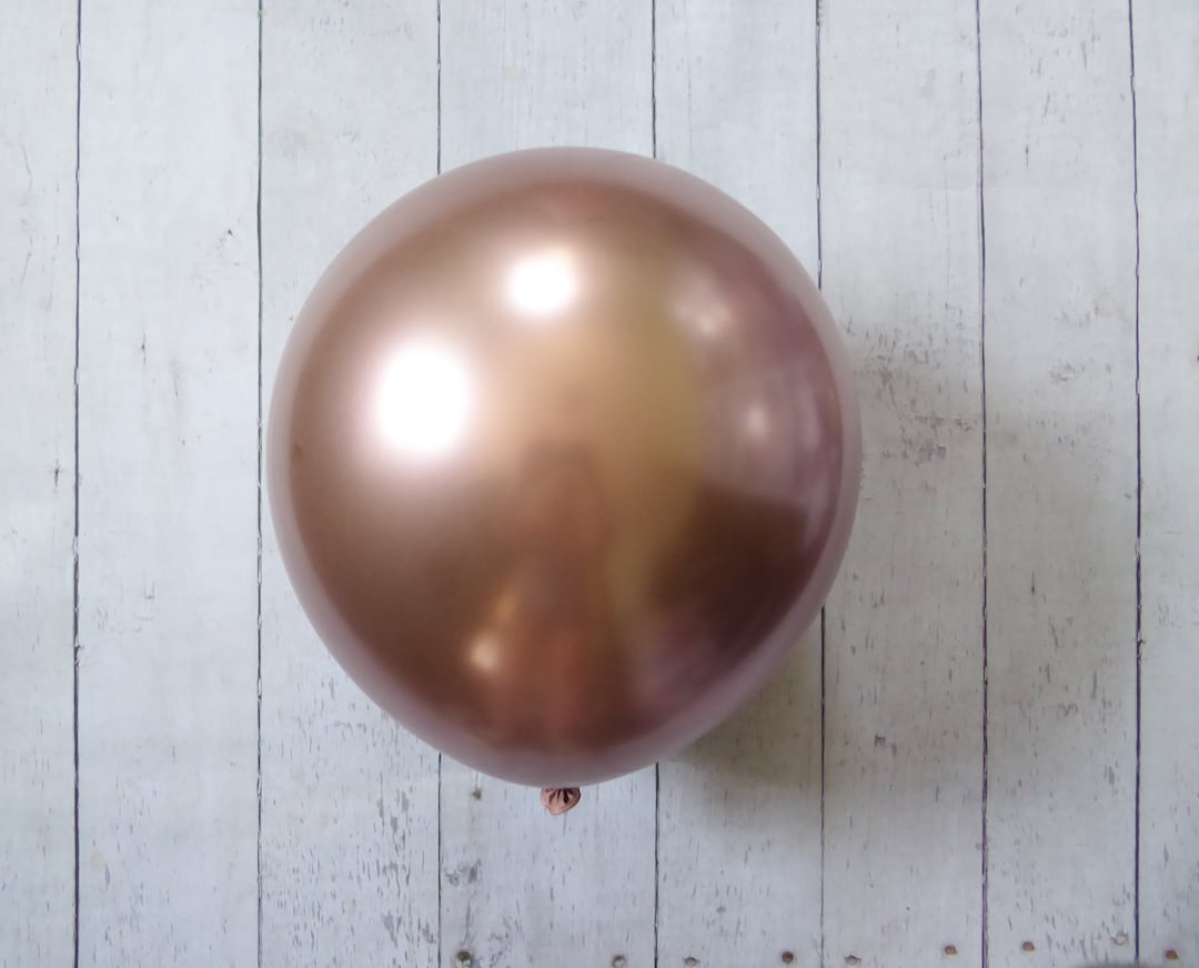 18 Kalisan Mirror Rose Gold Latex Balloons 3 or 5 Pack - Etsy