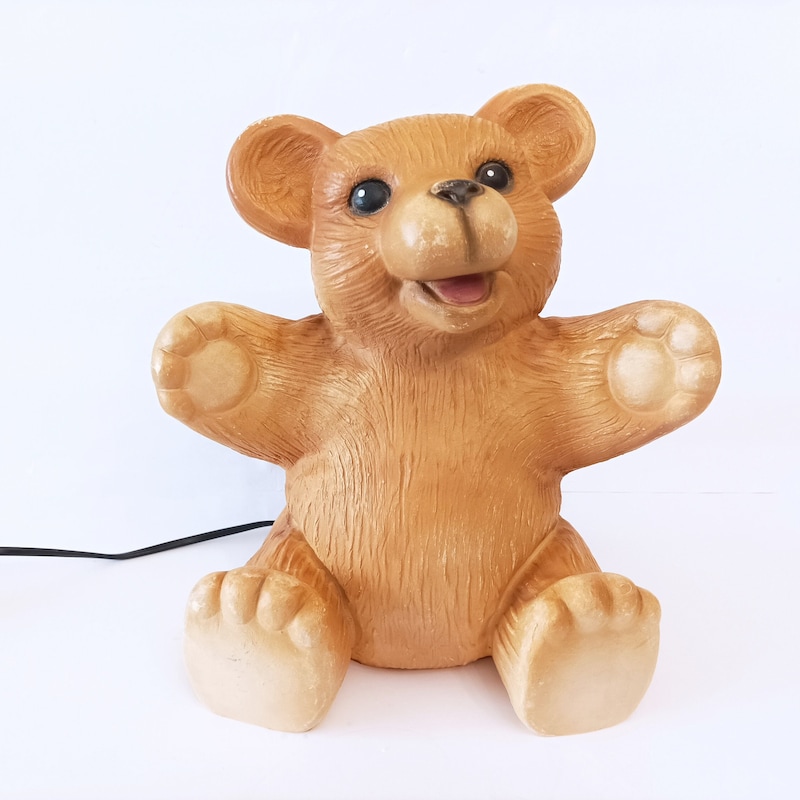 Teddy Bear Lamp - Etsy