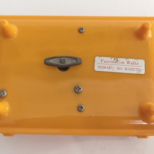 Small Orange Music Box With Ballerina Made in Japan Circa 1980s Lady ...
