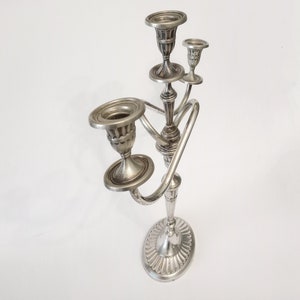 Vintage Designer Candelabra With Three Arms Circa 1970 Silver Plated ...