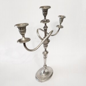 Vintage Designer Candelabra With Three Arms Circa 1970 Silver Plated ...