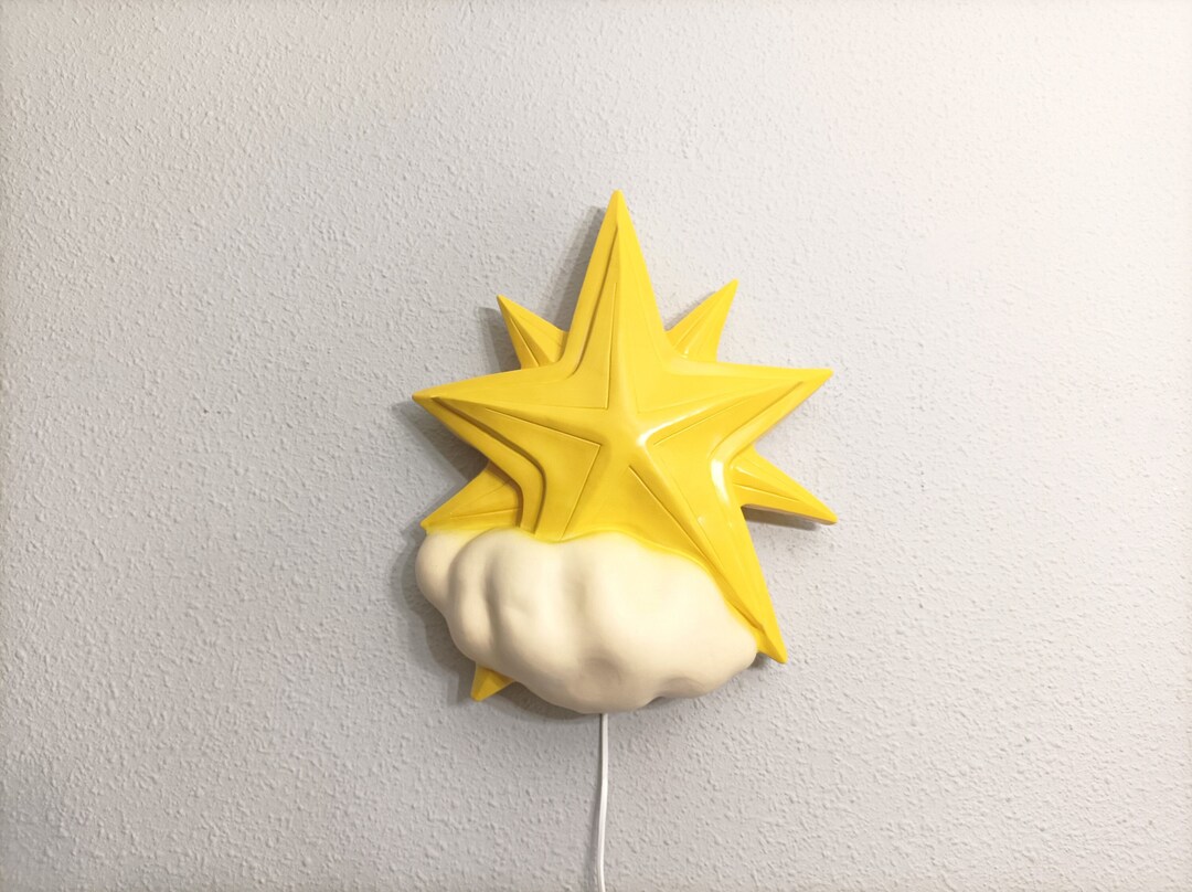 Rare Vintage Heico Germany Star on Cloud Night Light From the 1980s ...