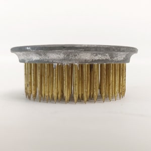 Vintage Metal Flower Frog From Japan Circa 1990 Small Ikebana Japanese ...