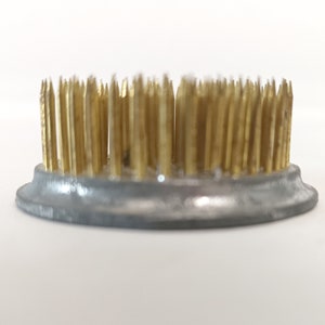 Vintage Metal Flower Frog From Japan Circa 1990 Small Ikebana Japanese ...