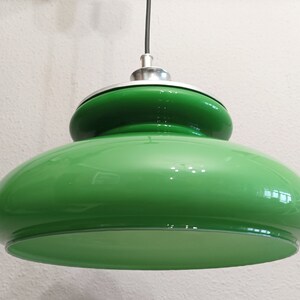 Mcm Green Opaline Pendant Light Made in the 1960's Green Space Age ...