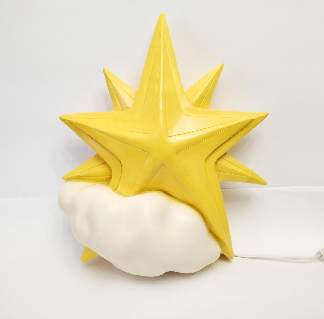 Rare Vintage Heico Germany Star on Cloud Night Light From the 1980s ...
