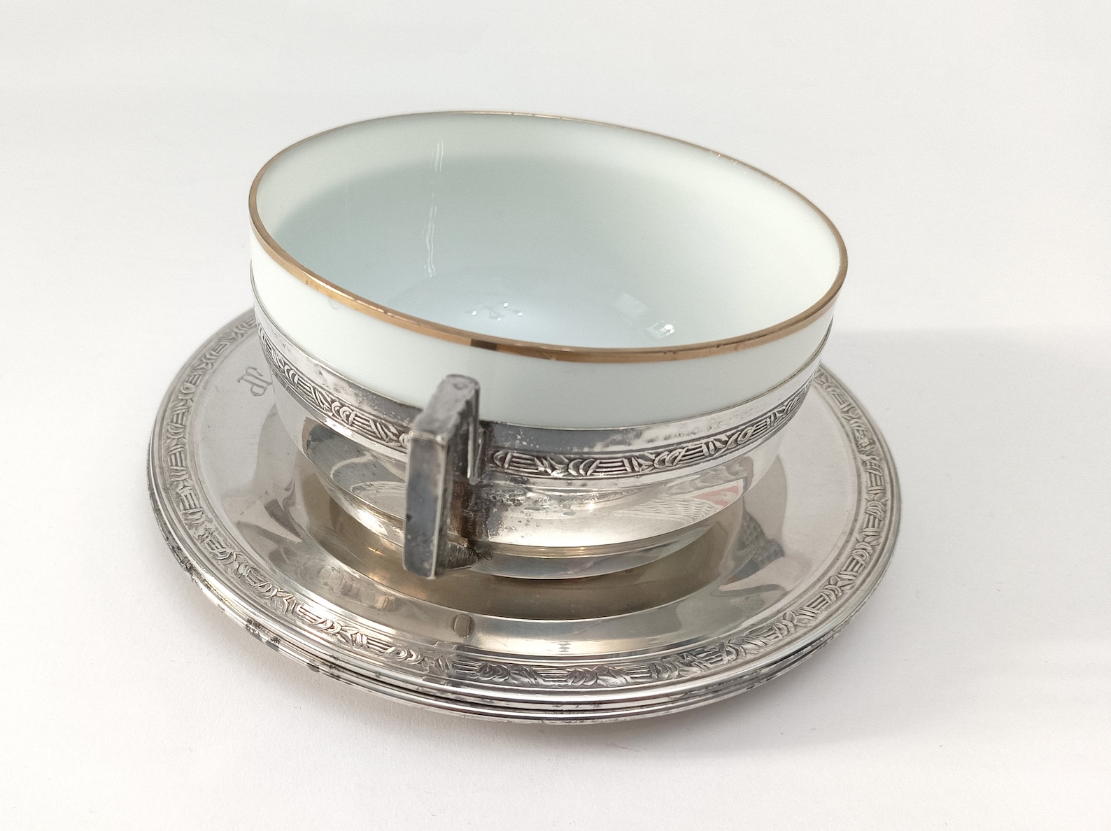 Vintage Silver Plated Consomme Cup and Two Saucers Circa 1940 - Etsy