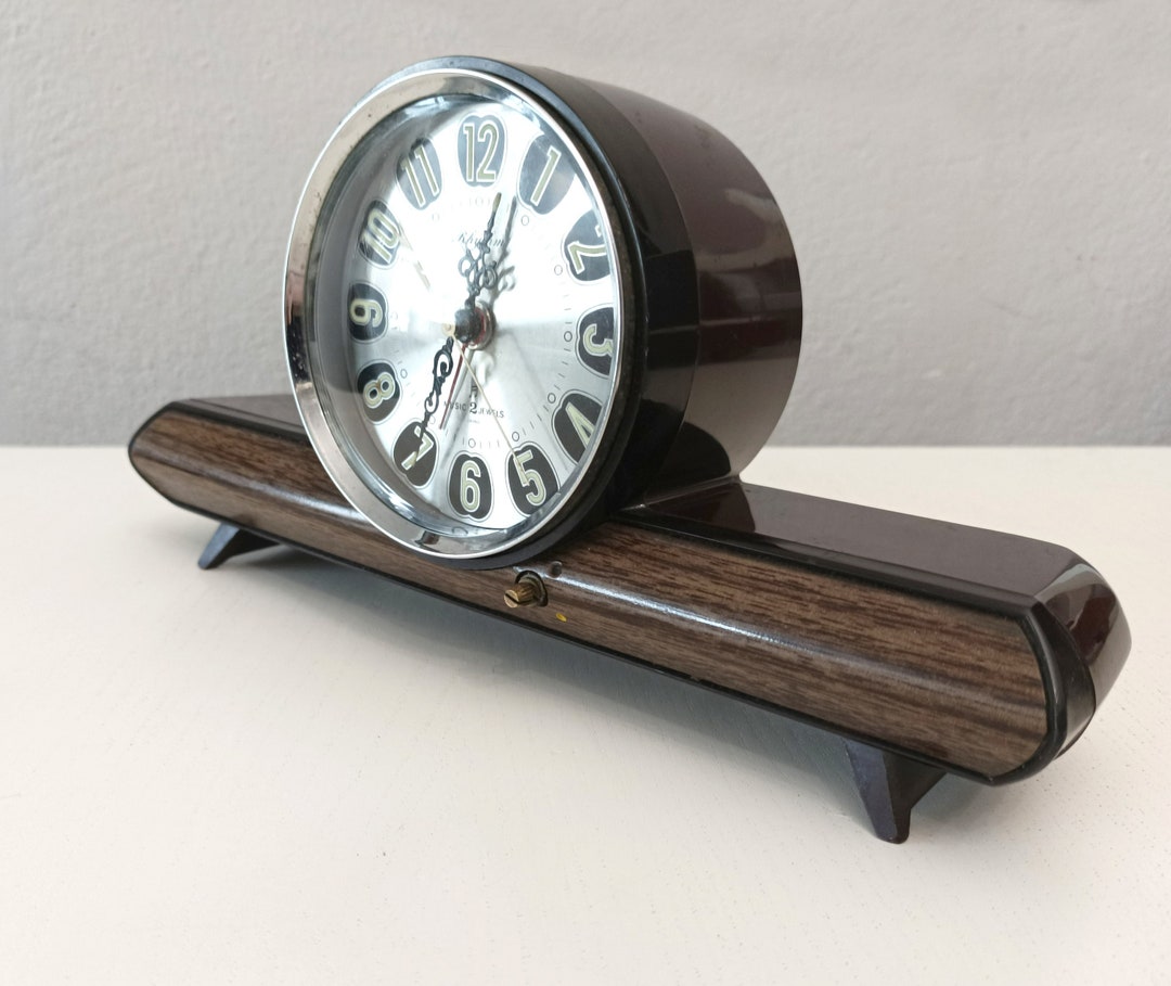 Large Mcm Classic Rhythm Vintage Japanese Music Alarm Clock From the ...