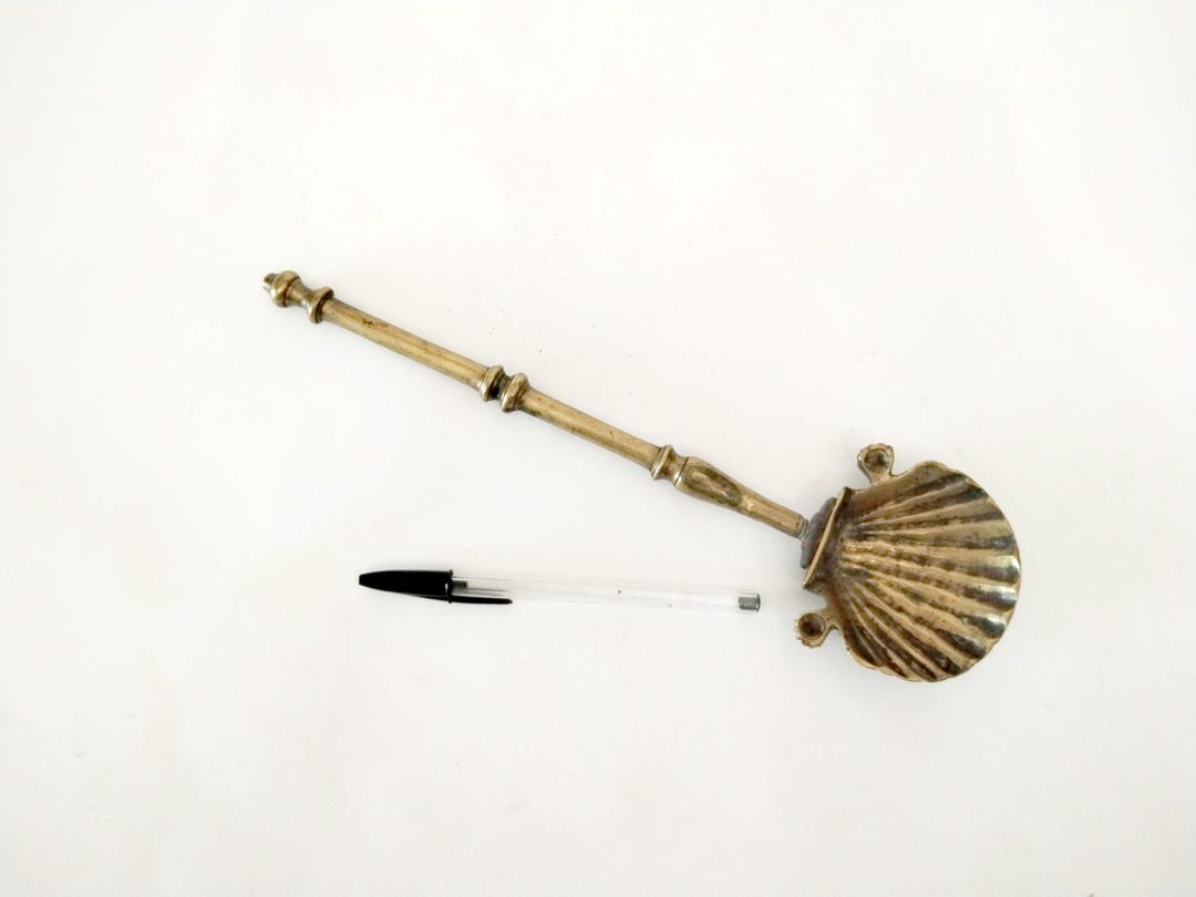 Antique Bronze Clam Spoon Circa 1930 From Spain Rare Clam Serving Spoon ...