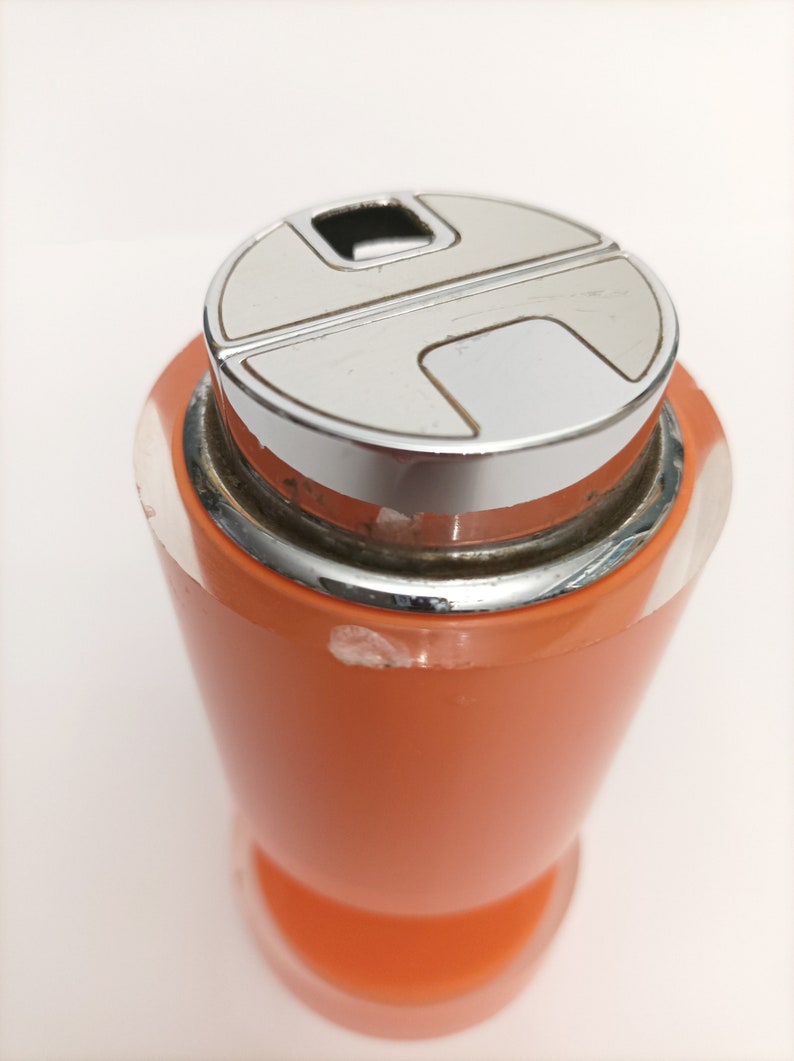 Mcm Japanese Space Age Sarome Table Lighter in Orange 1960s Pop Era ...