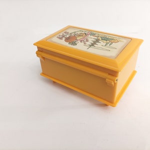 Small Orange Music Box With Ballerina Made in Japan Circa 1980s Lady ...