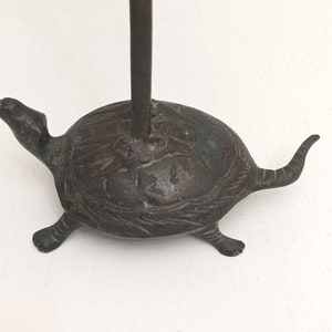 Antique Japanese Bronze Heron on Turtle Statuette Circa 1890 Antique ...