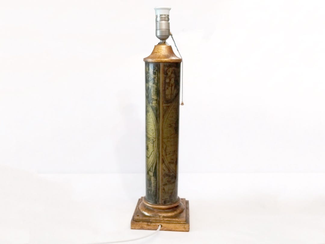 Spanish Table Lamp With Mapamundi Design Circa 1950 Tall Table Lamp ...