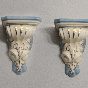 Antique Pair of Handmade Ceramic Corbels Circa 1920s Signed Hand ...