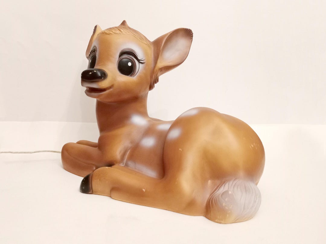 Heico Large Fawn Blow Mold Table Lamp Made in Germany Circa 1980 Heico ...