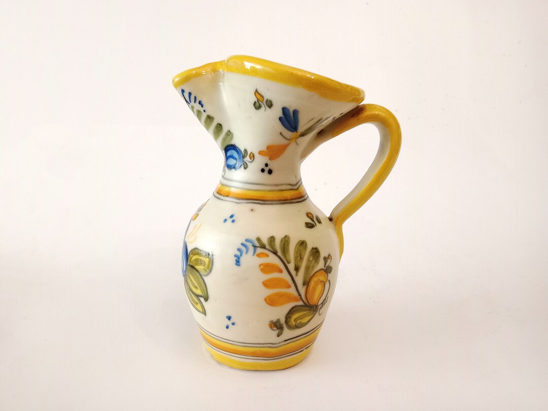 Talavera Spain Ceramic Jug From Talavera De La Reina Toledo Circa 1970 ...