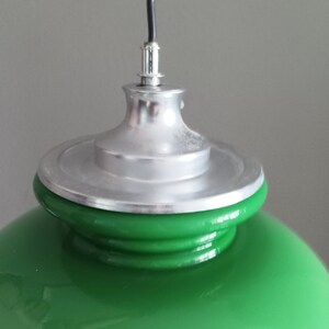 Mcm Green Opaline Pendant Light Made in the 1960's Green Space Age ...