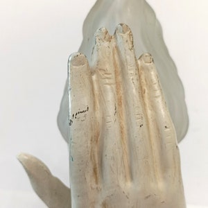 Vintage Hands Table Lamp With Flame Shade From the 1940s Religious ...