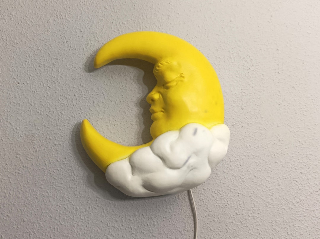 Rare Vintage Heico Germany Moon Wall Light From the 1980s - Etsy