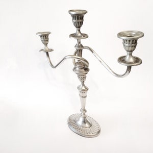 Vintage Designer Candelabra With Three Arms Circa 1970 Silver Plated ...