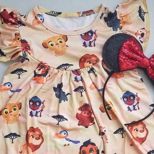 Girls Simba Twirl Dress Simba Inspired Dress by the Lion - Etsy