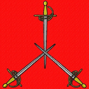 Machine Embroidery Design Master of Defense MOD SCA Swords Rapiers - Etsy