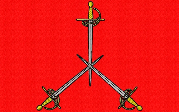 Machine Embroidery Design Master of Defense MOD SCA Swords - Etsy