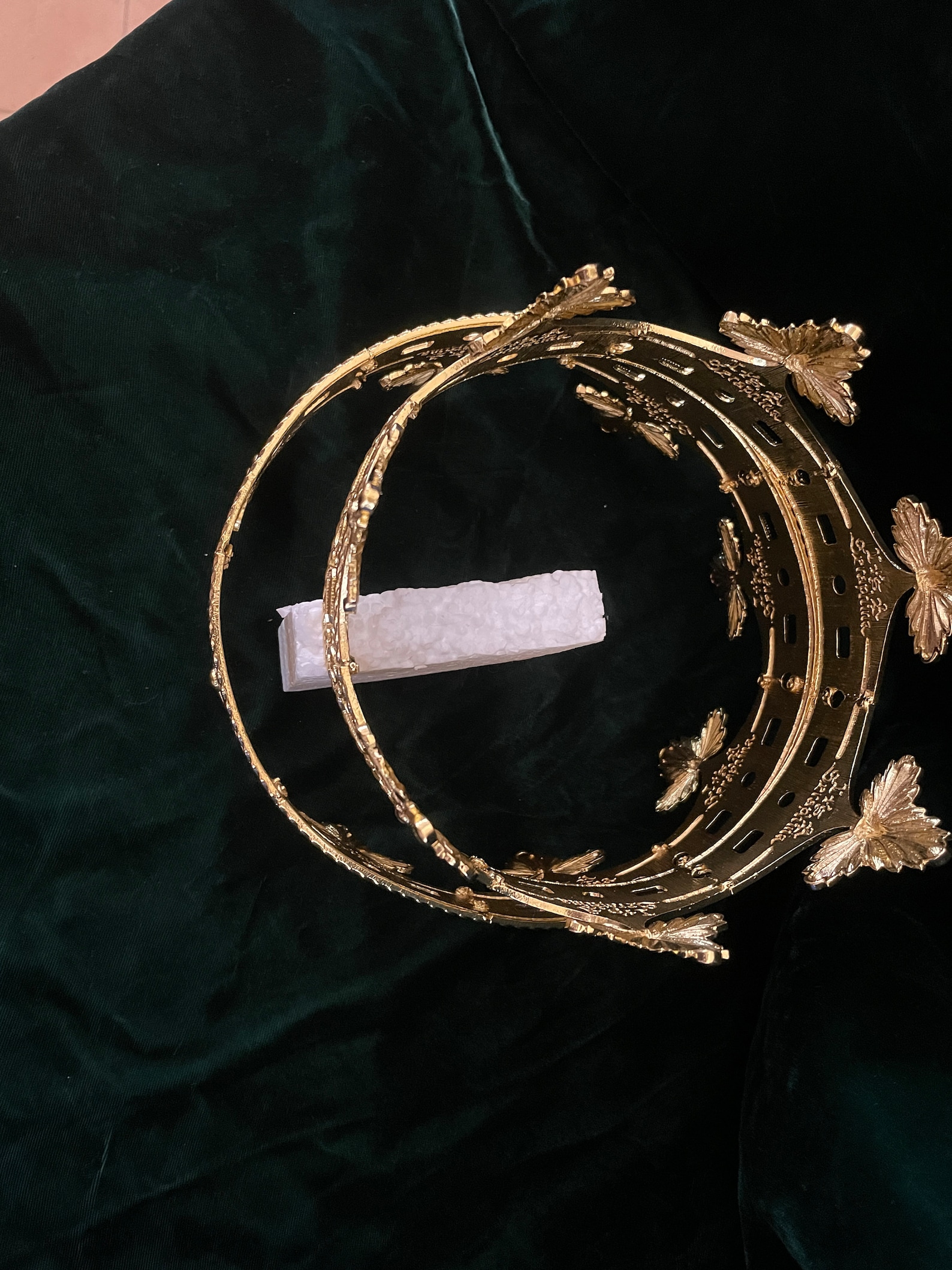 Ducal Medieval Gold Coronet Metal King Queen Crown Pearls Gems ...