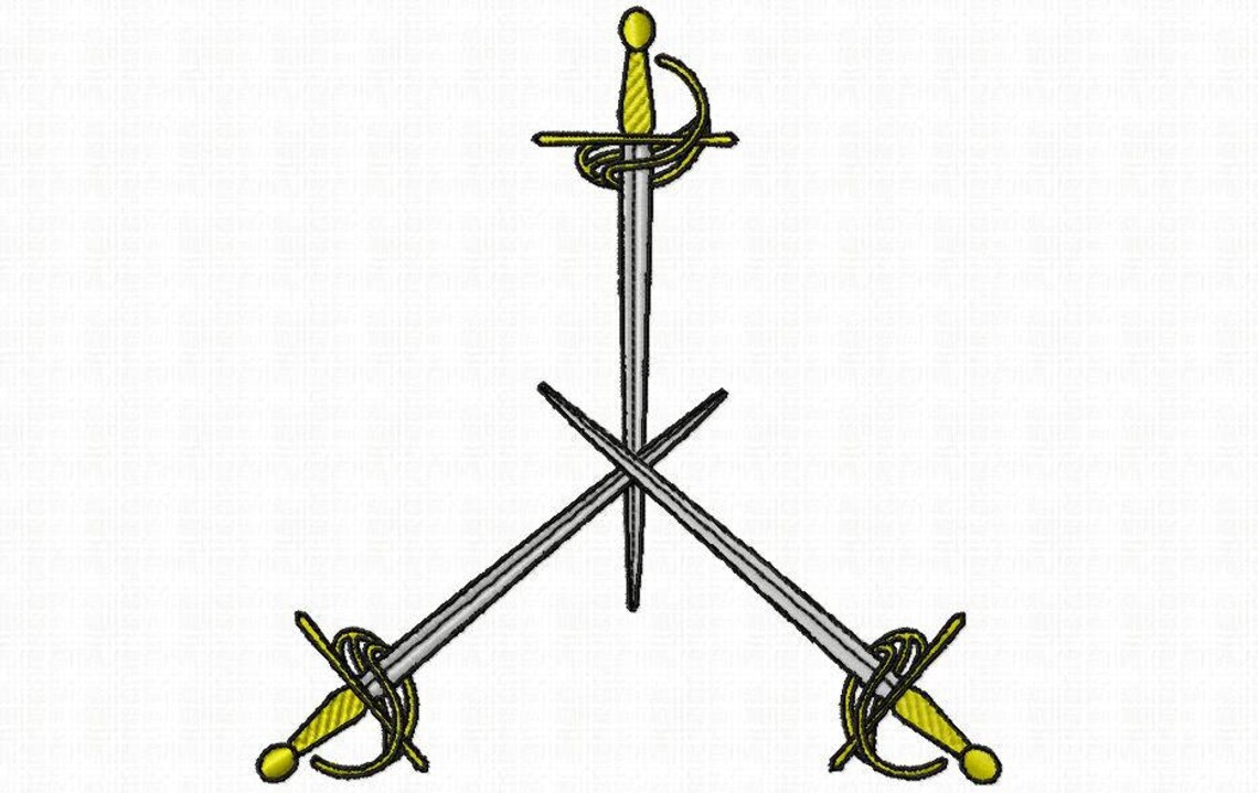 Machine Embroidery Design Master of Defense MOD SCA Swords Rapiers - Etsy