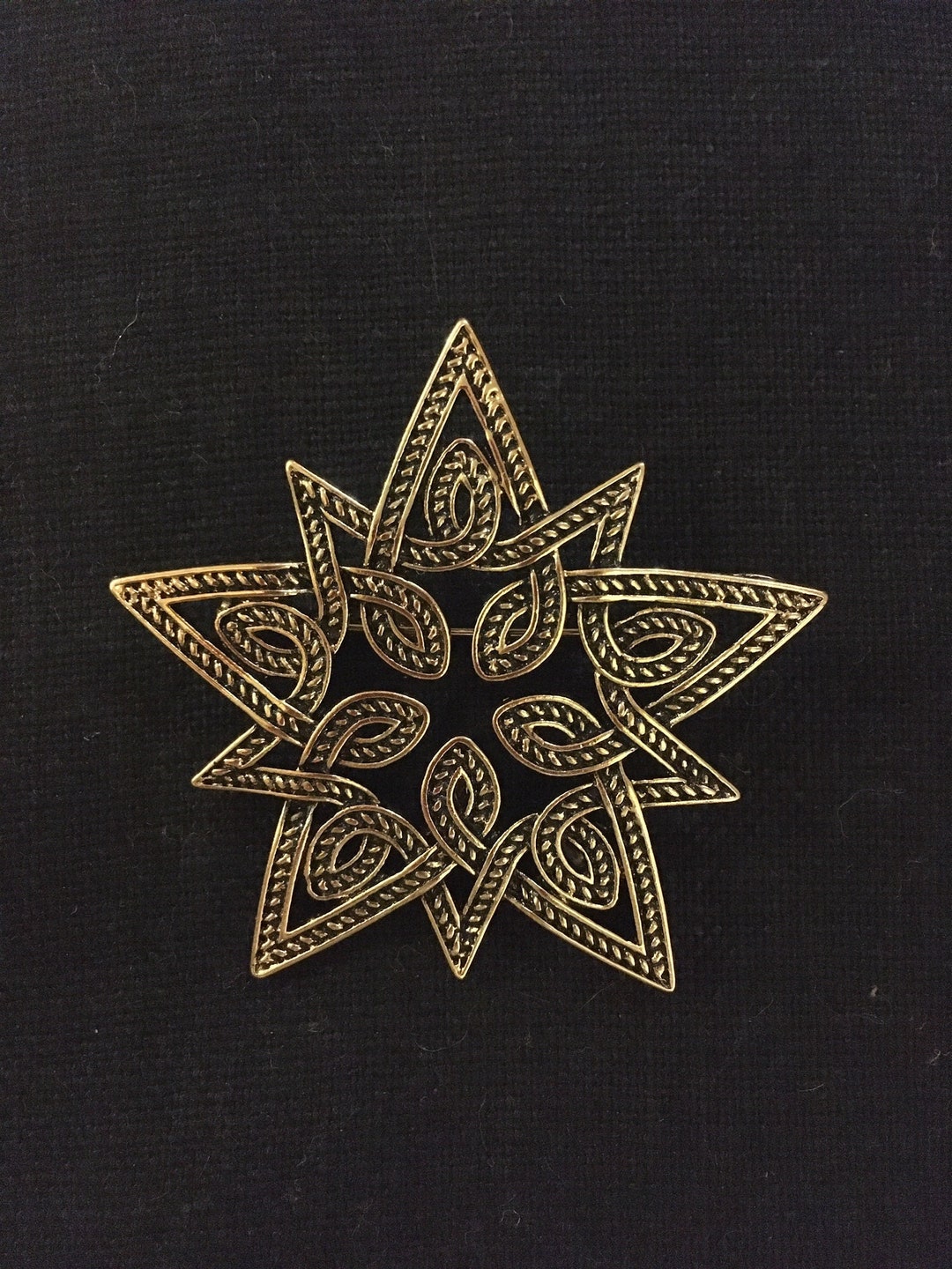 Celtic Knotwork 10 Pointed Star Brooch Ansteorra SCA - Etsy Canada