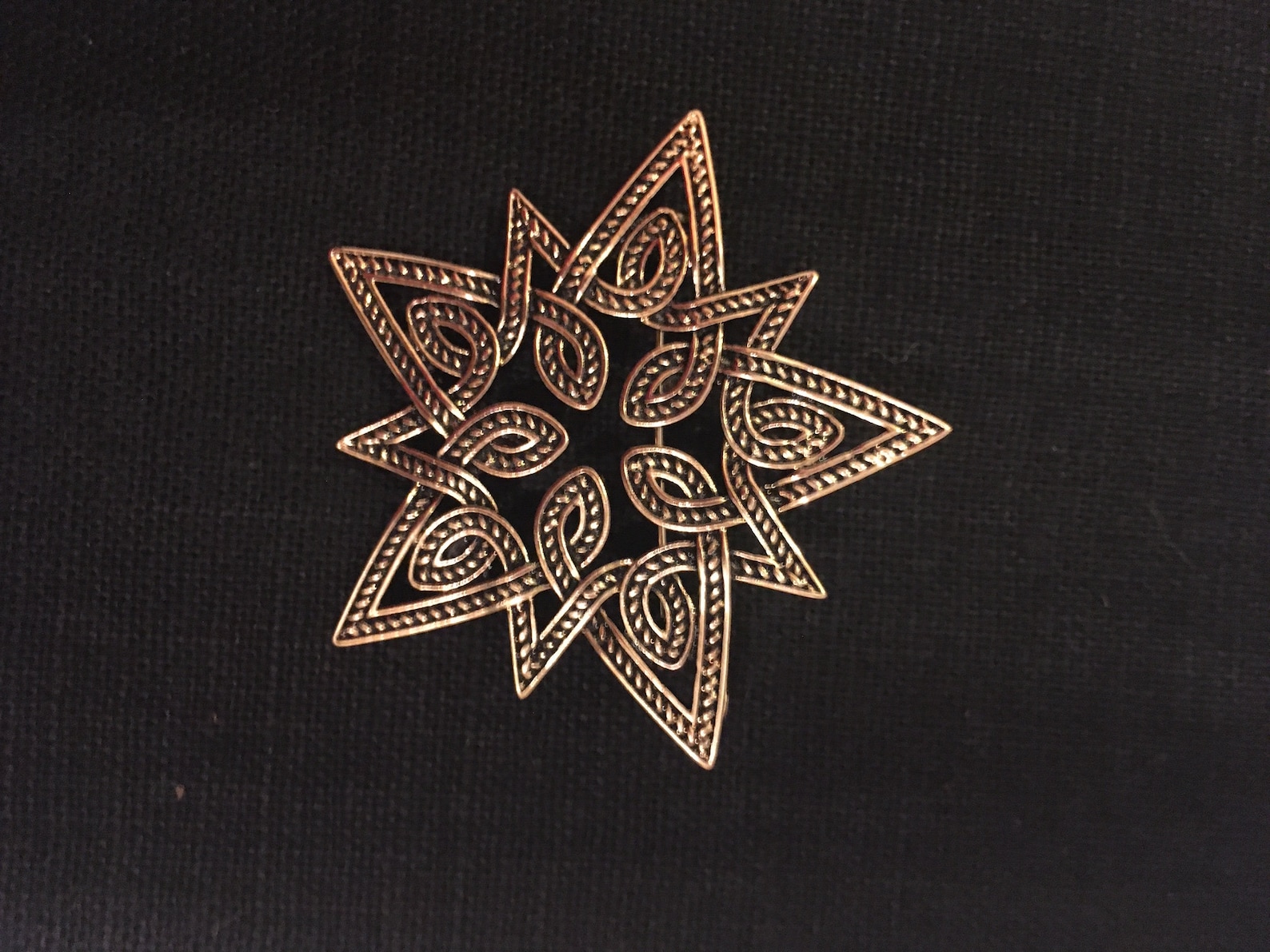 Celtic Knotwork 10 Pointed Star Brooch Ansteorra SCA - Etsy Canada