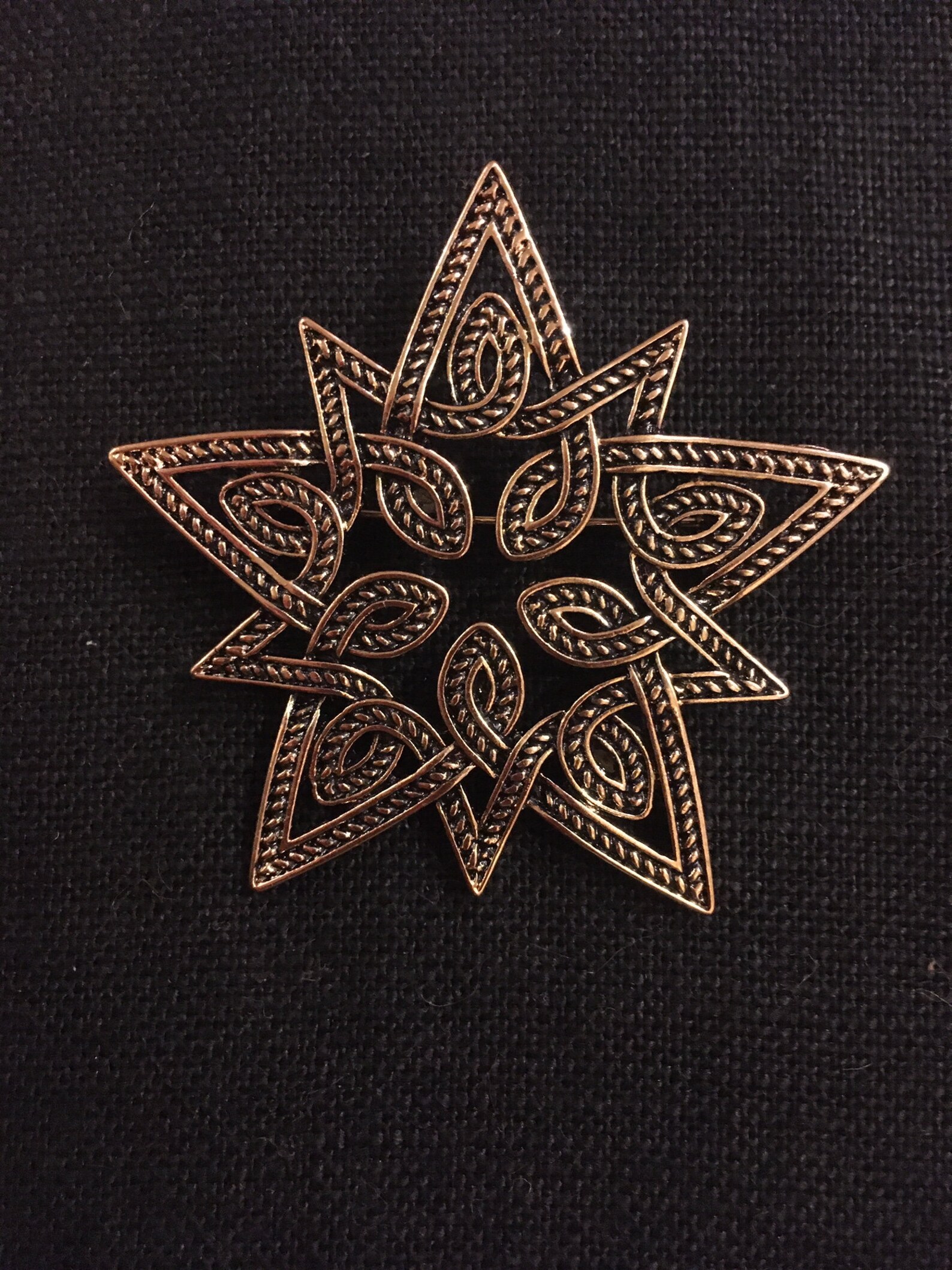 Celtic Knotwork 10 Pointed Star Brooch Ansteorra SCA - Etsy Canada