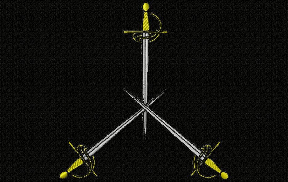 Machine Embroidery Design Master of Defense MOD SCA Swords Rapiers - Etsy