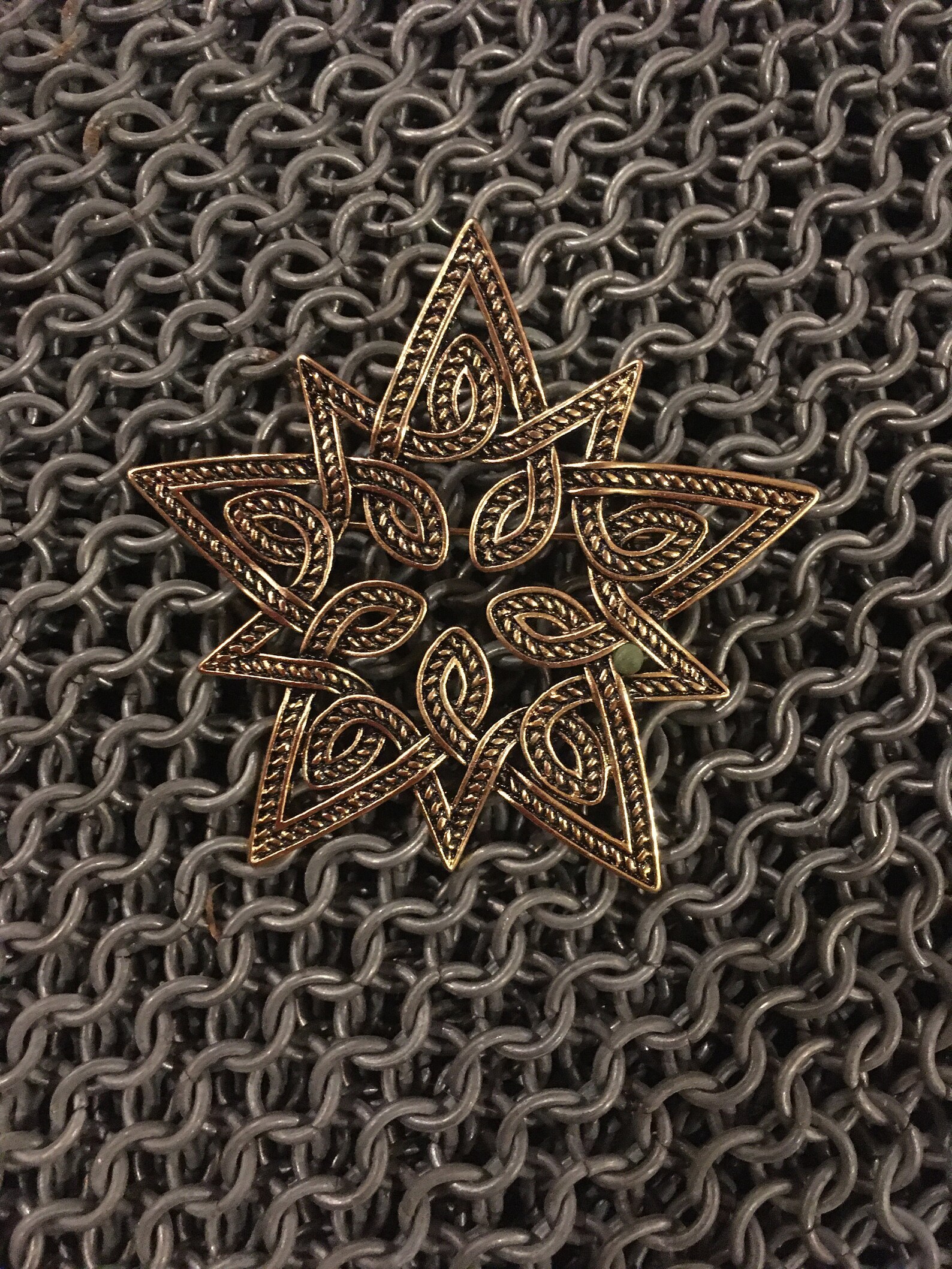 Celtic Knotwork 10 Pointed Star Brooch Ansteorra SCA - Etsy Canada