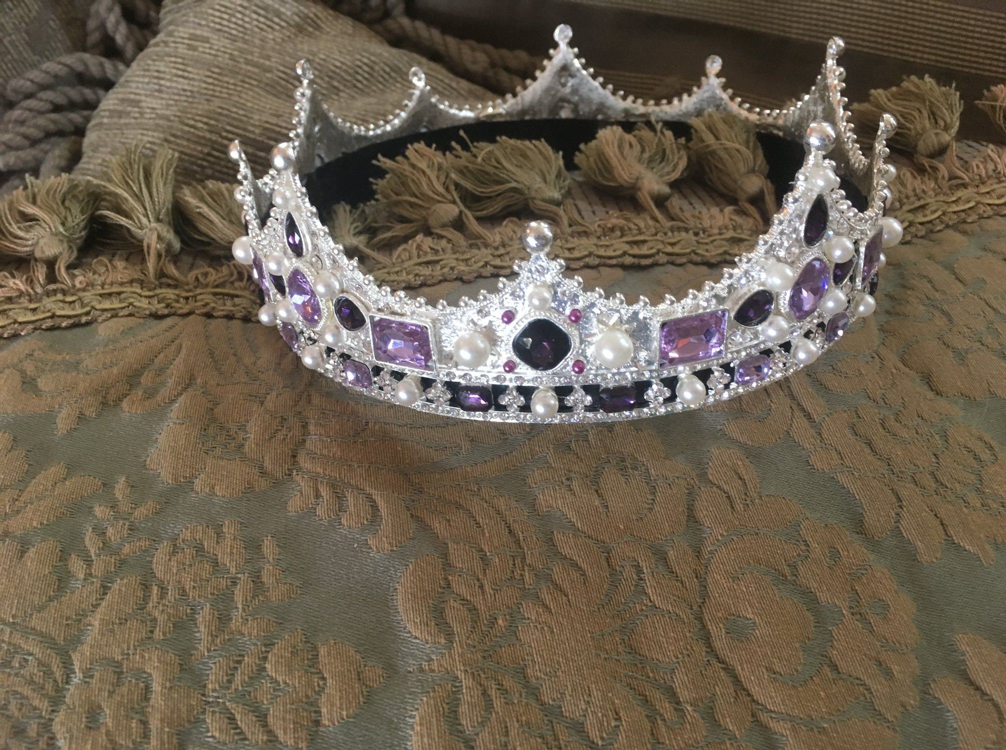 Crown with custom colors Prom king queen wedding theater | Etsy