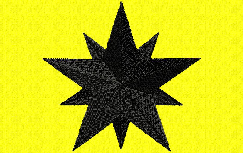 Machine Embroidery Design SCA Ansteorra Black Star 2 Sizes - Etsy