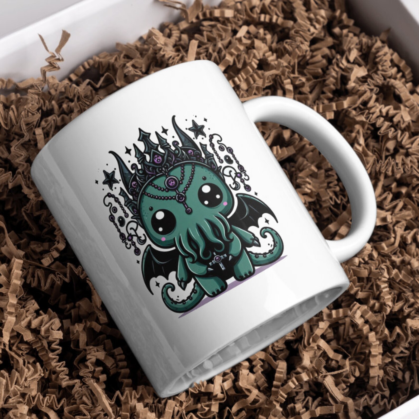 Cthulhu Gothic Clipart PNG, Cryptid Creature JPEG, Craft Supplies ...