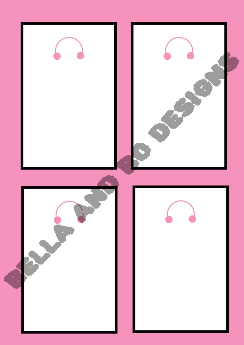 Keyring Display Card SVG Cricut PNG Digital Cut File Instant - Etsy