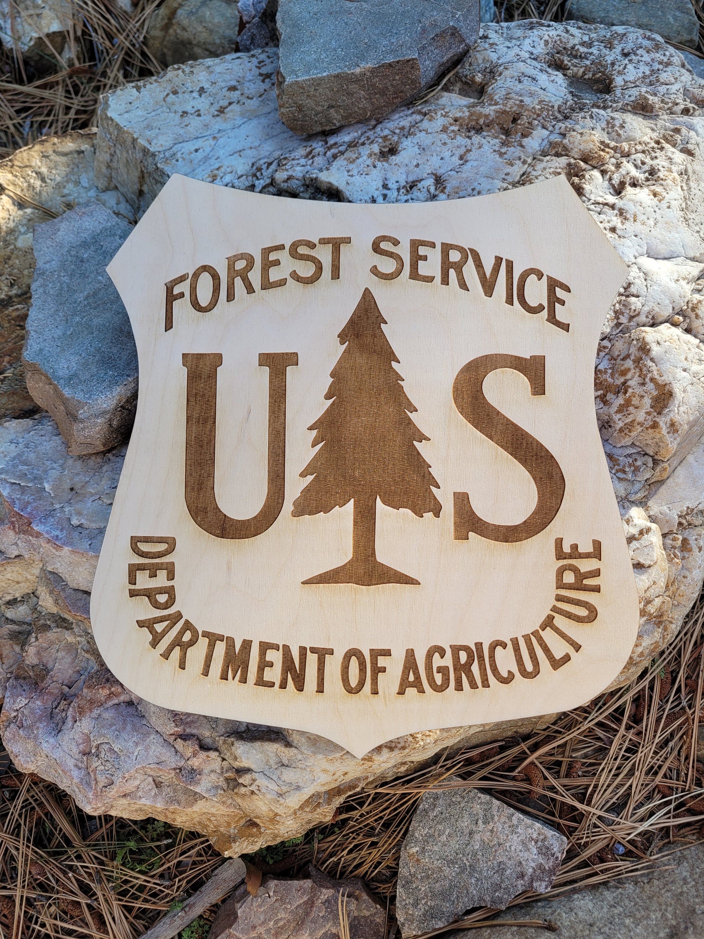 US FOREST SERVICE Wood Sign 12x12 - Etsy