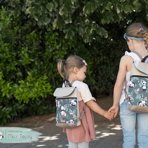 Panda Kids Backpack Embroidered Bag Personalized Backpack Preschool ...