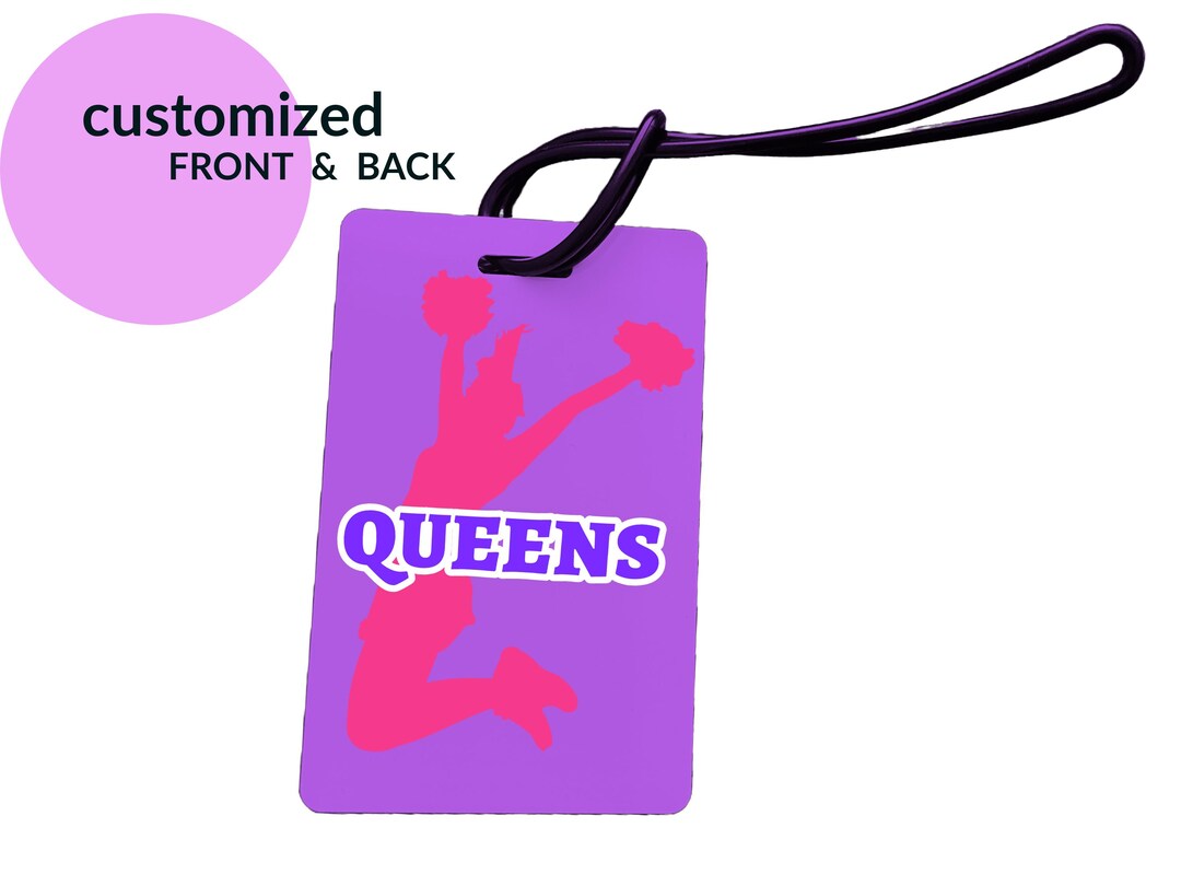 Custom Cheerleading Bag Tag: Double Sided Team Tag - Etsy
