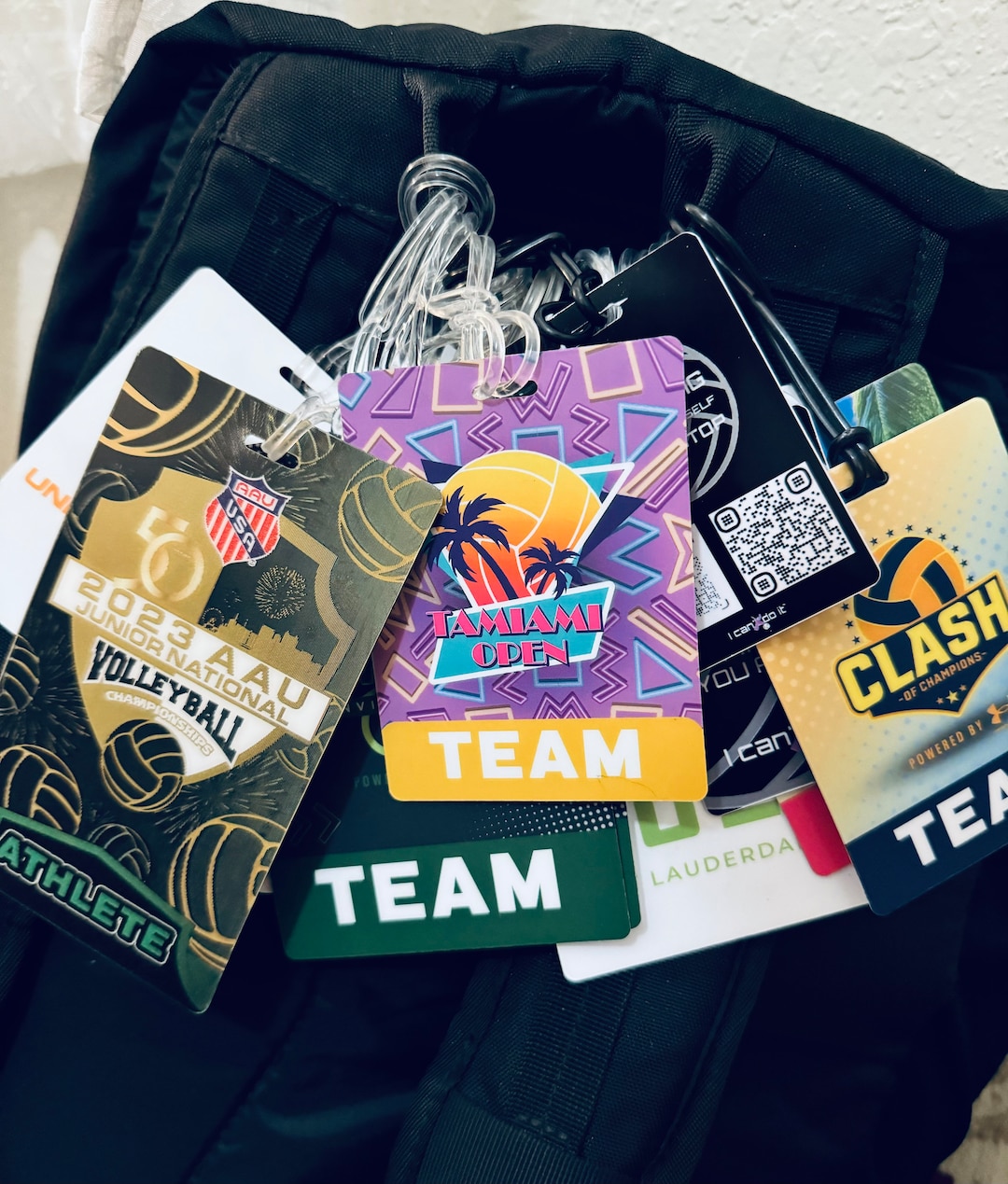 12 Pack - Fully Customized, Double Sided Bag Tags With Loop, Team Tags ...