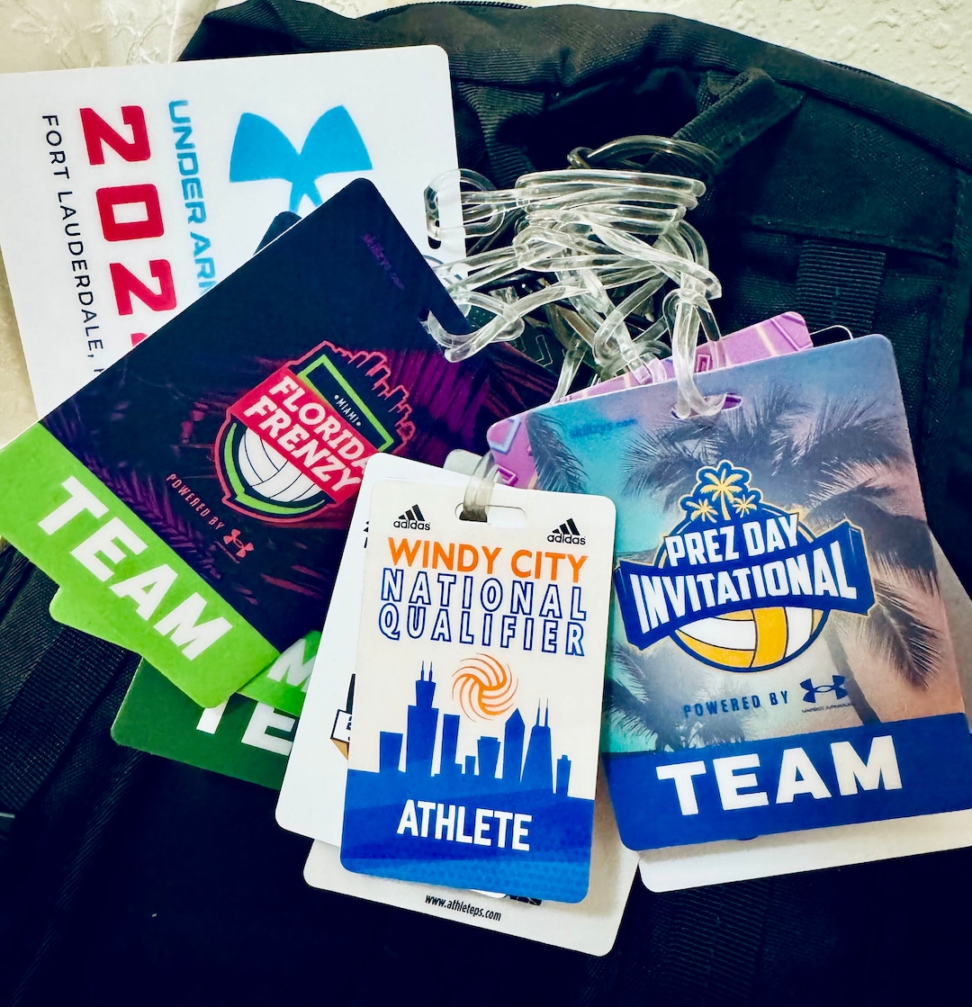 Fully Customized Bag Tags: Double-sided Personalized Sports, Events Bag ...