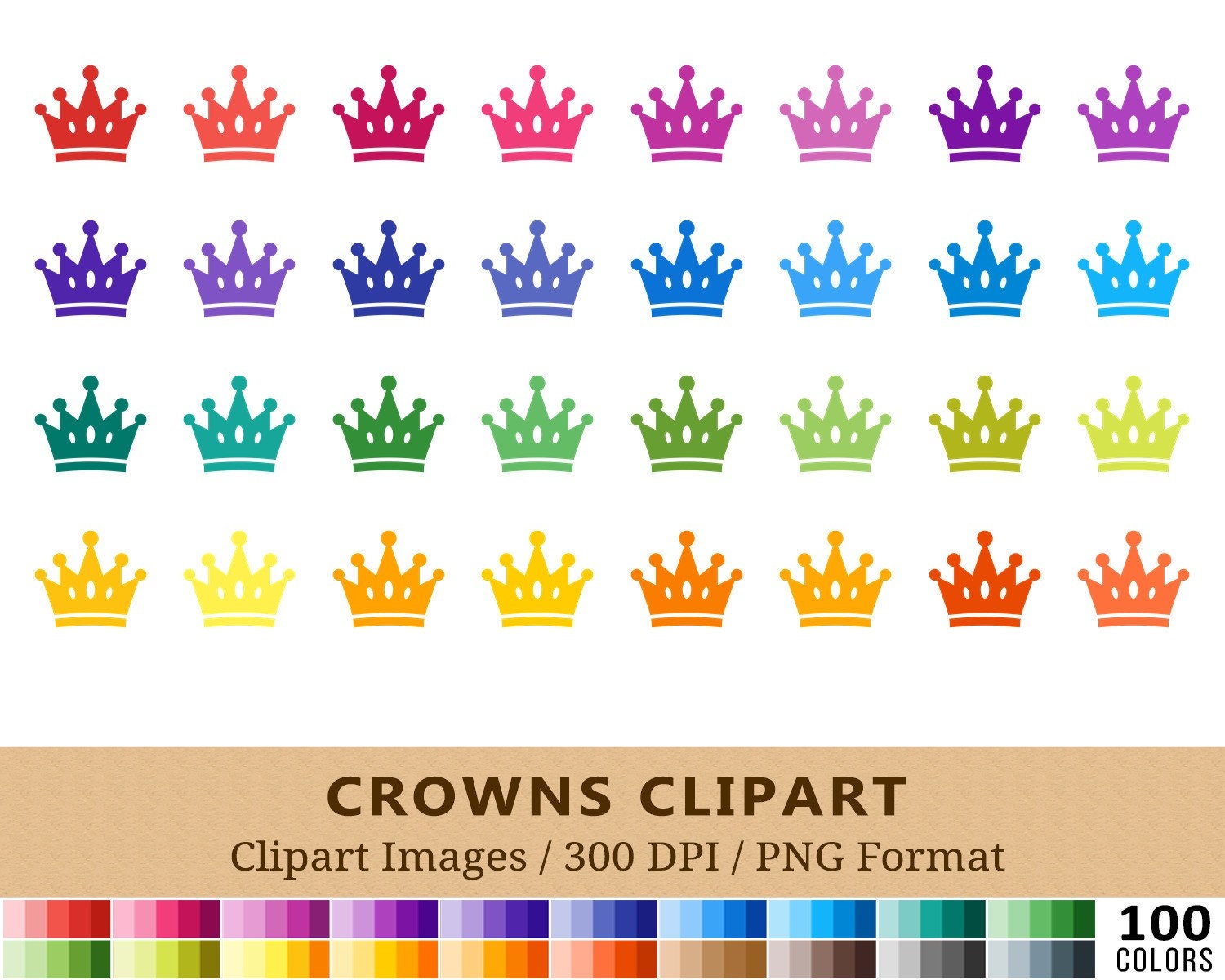 Prince And Princess Crown Clipart