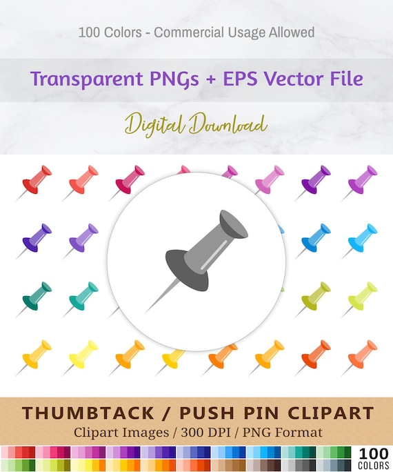 Push Pin Clip Art Transparent