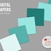Turquoise Plaid Tartan Digital Paper, Lumberjack, Teal Fabric Patterns ...